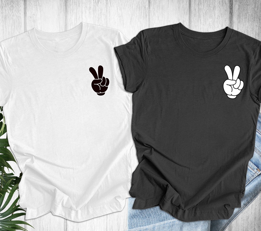 Disney Pocket Size Peace Sign Shirt, Disney Peace Sketch Shirt, Mickey ...