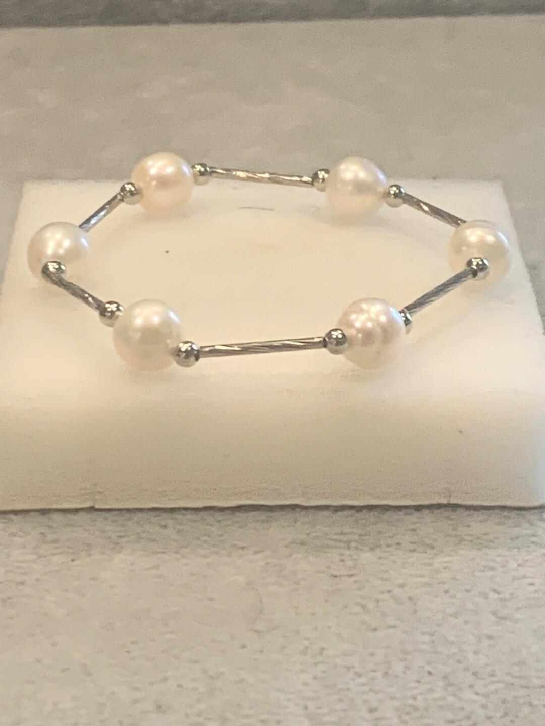 Freshwater Pearl Elastic/stretchy Bracelet - Etsy