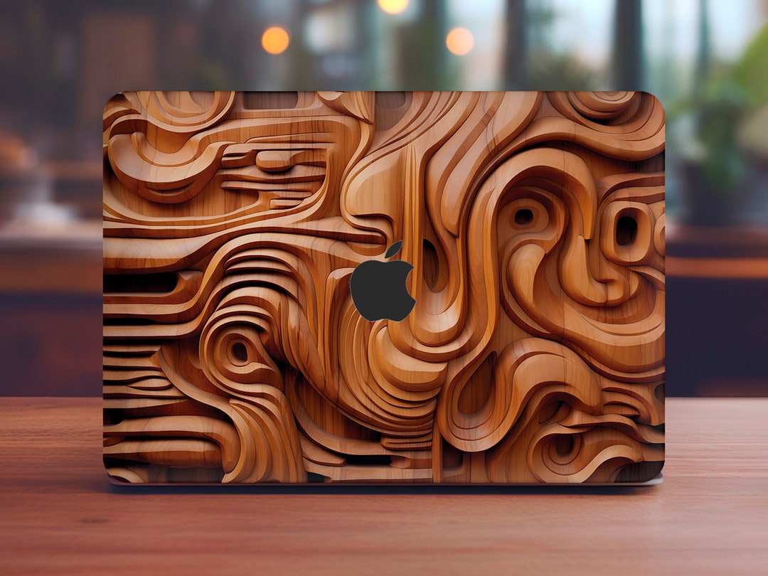 Brutalism Wood Cutout Print MacBook Case 13141516 Inch 20202021 Laptop ...