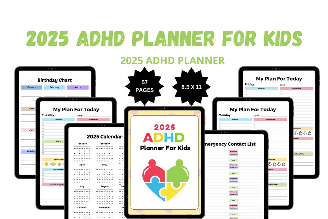 ADHD Planner for Kids | Adhd Planner | Kids Planner | Adhd Journal ...