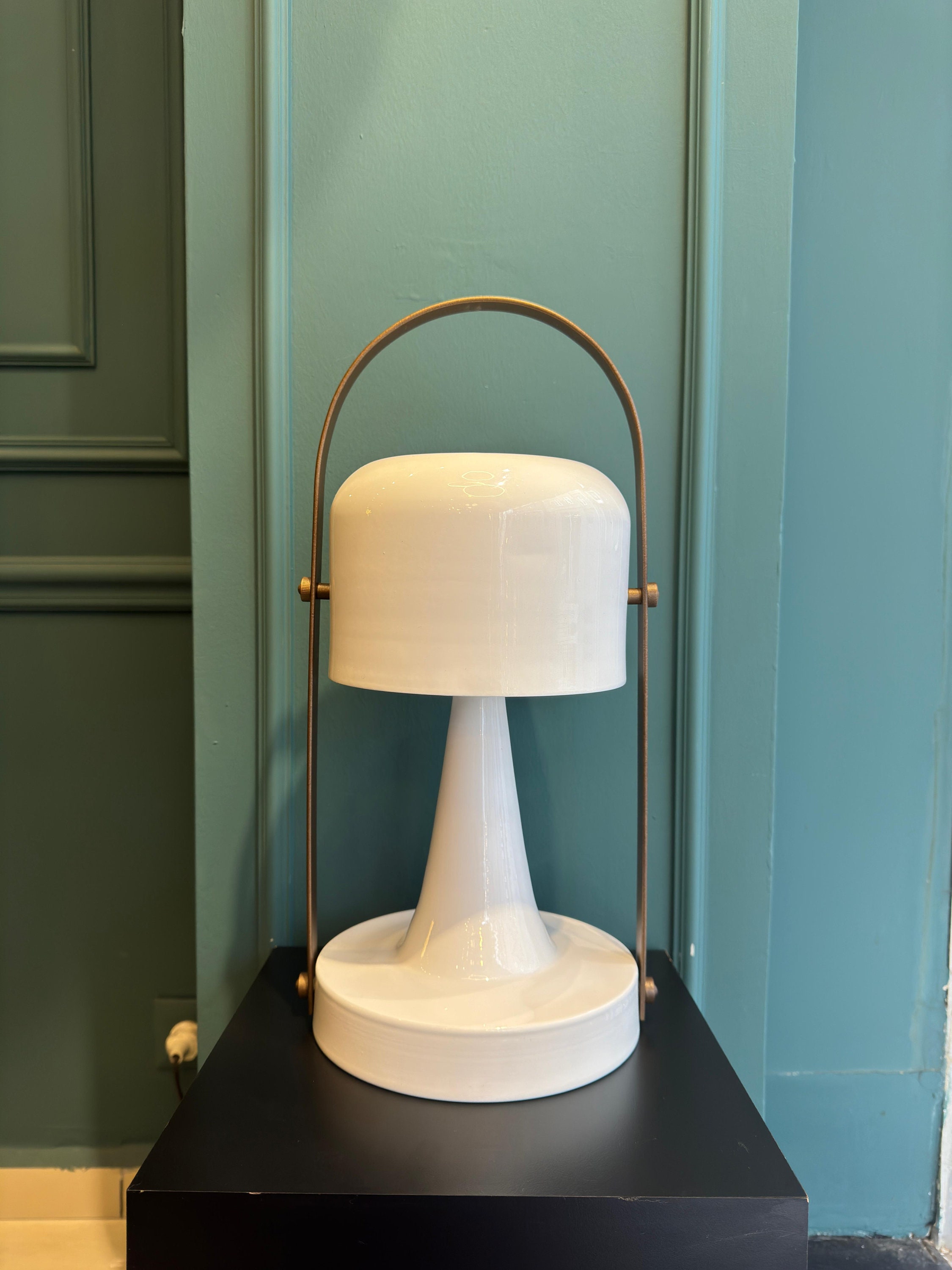 White Desk Light, Desk Lamp, Bedside Desk Lamp, Table Light, Night ...