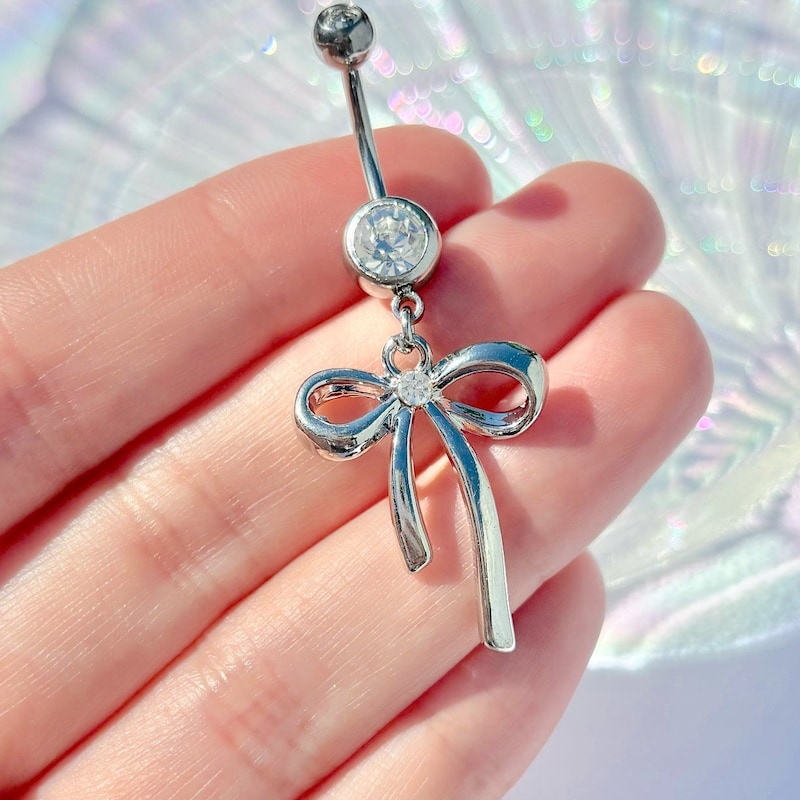 8mm Belly Bar Dangly - Etsy UK