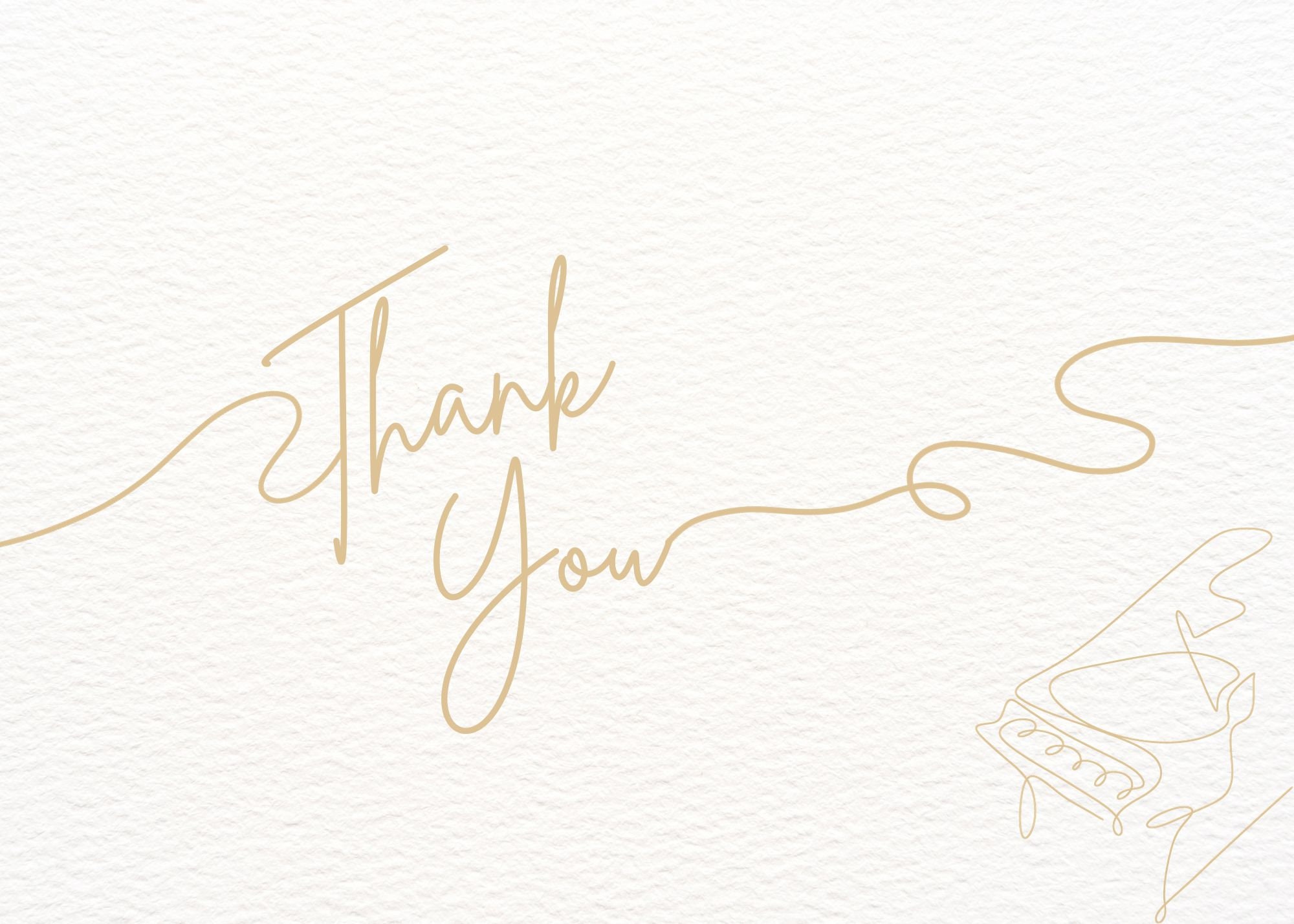 Music Thank You Cards: Classical Design (digital Download) - Etsy