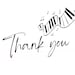 Digital Music Thank You Cards Classical Music Support Card Recital ...