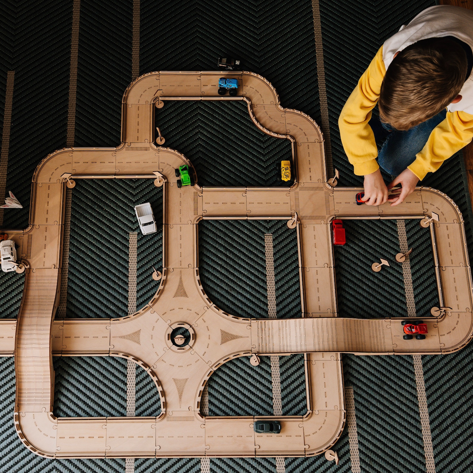 Race Car Track Hot Wheels Play Car Toys Track Personalized Birthday ...