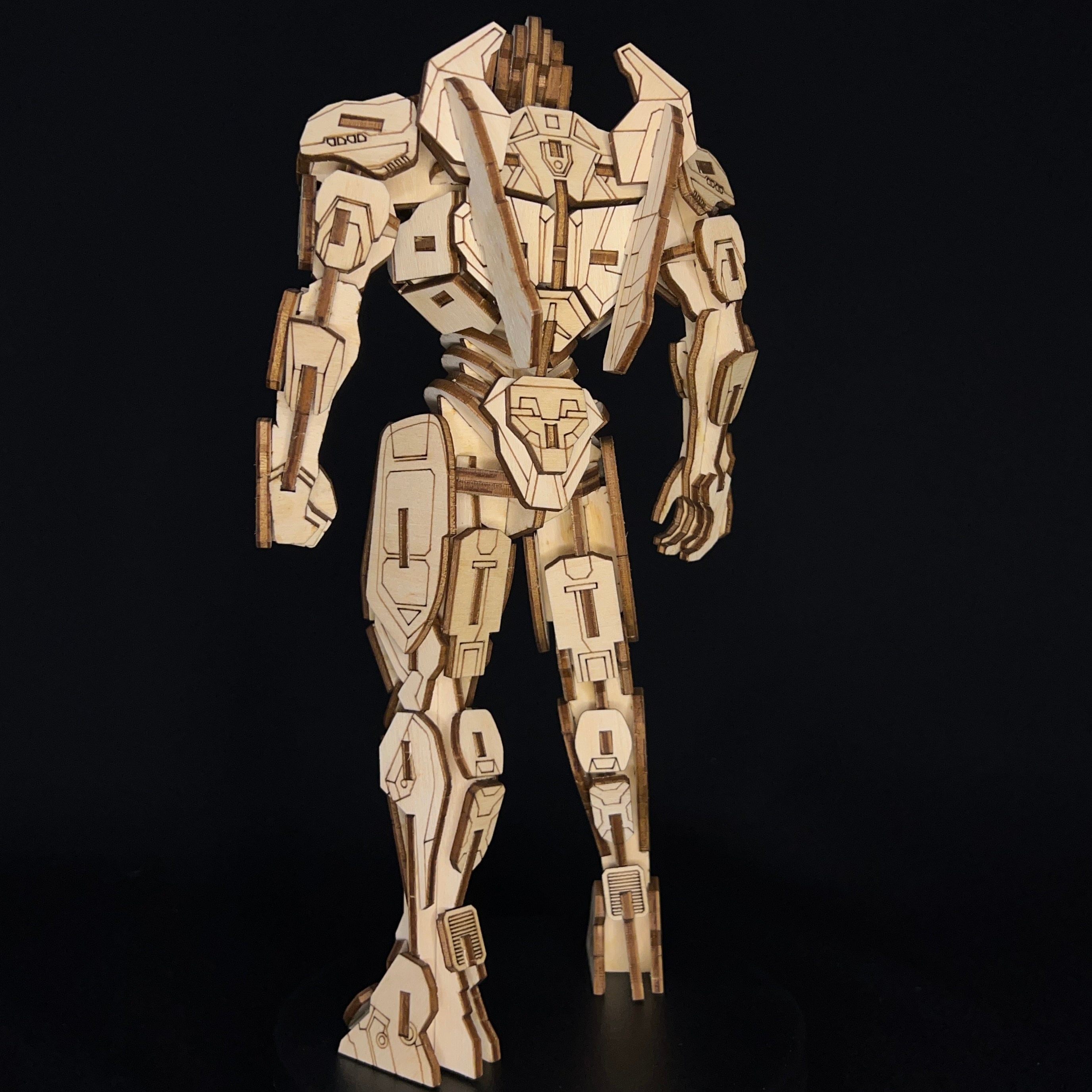 Rangers GIPSY AVENGER 3D Iron Man Puzzle Model Wooden Robot Transformer ...