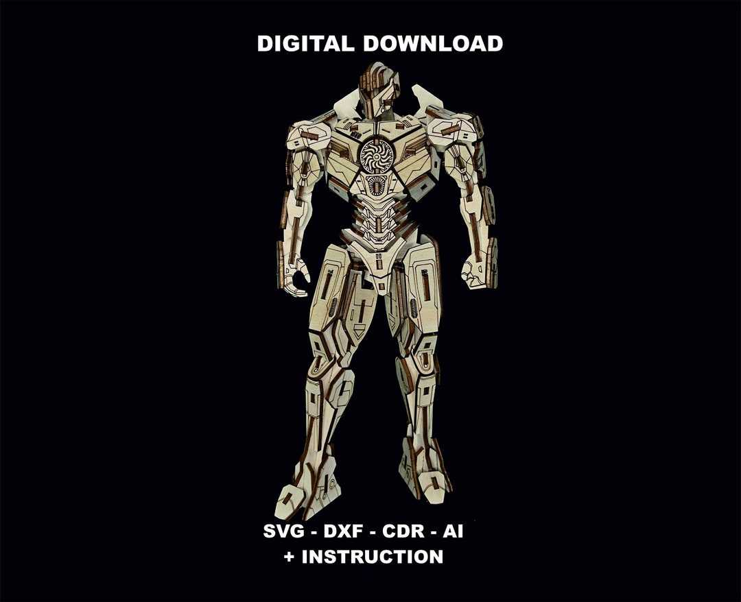 Rangers | GIPSY AVENGER 3D | Iron Man | Puzzle Model Wooden Robot ...