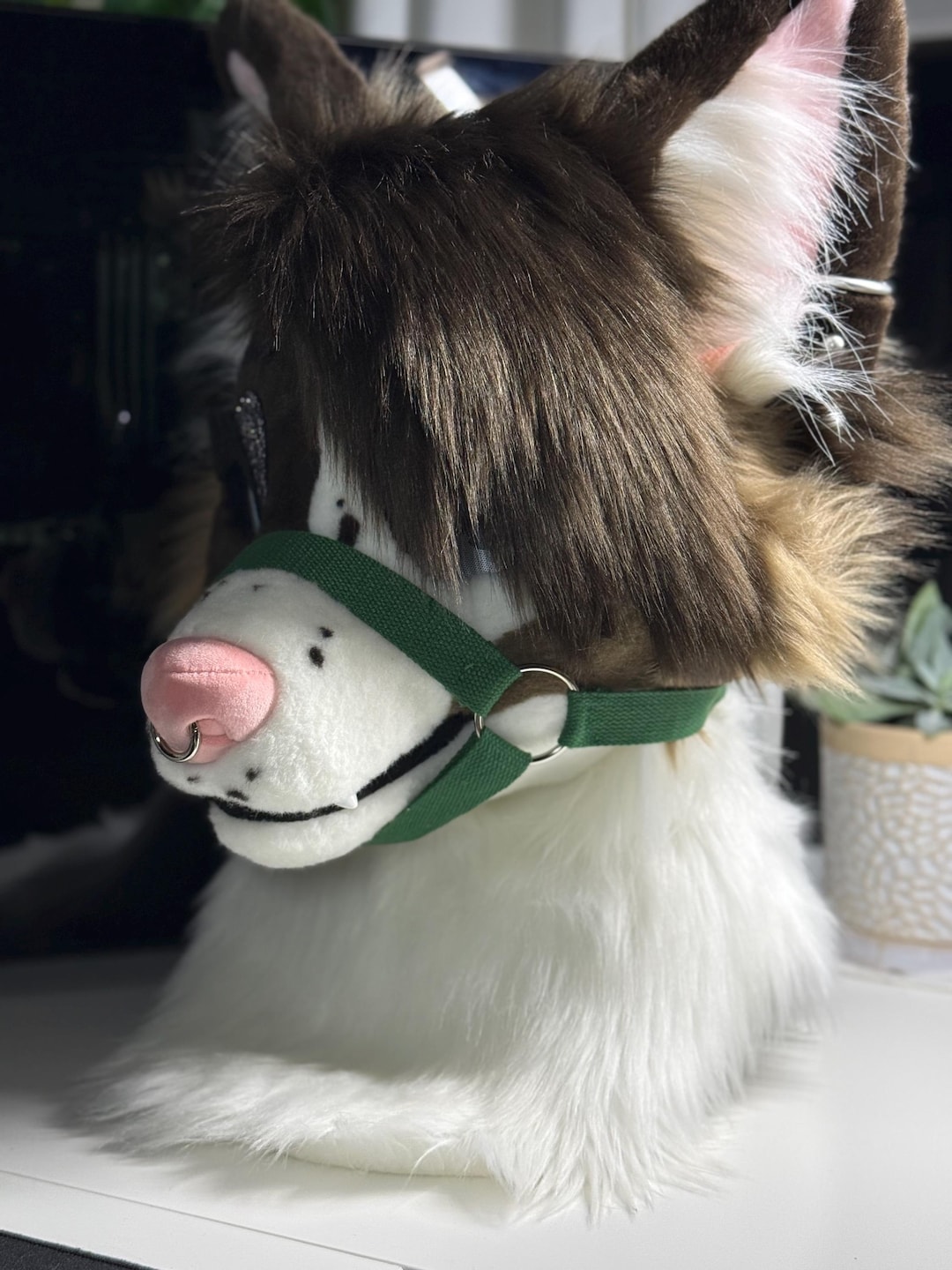 Green Adjustable Fursuit Muzzle (plastic Hardware - SILVER) - !READ ...