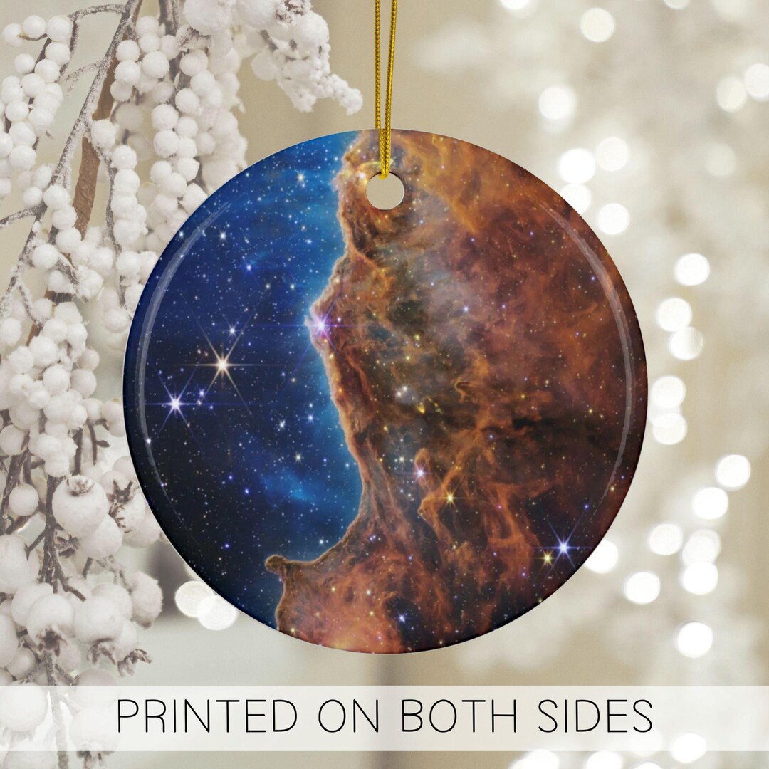 Space Ornament, NASA Carina Nebula Ceramic Ornament, Astronomy ...