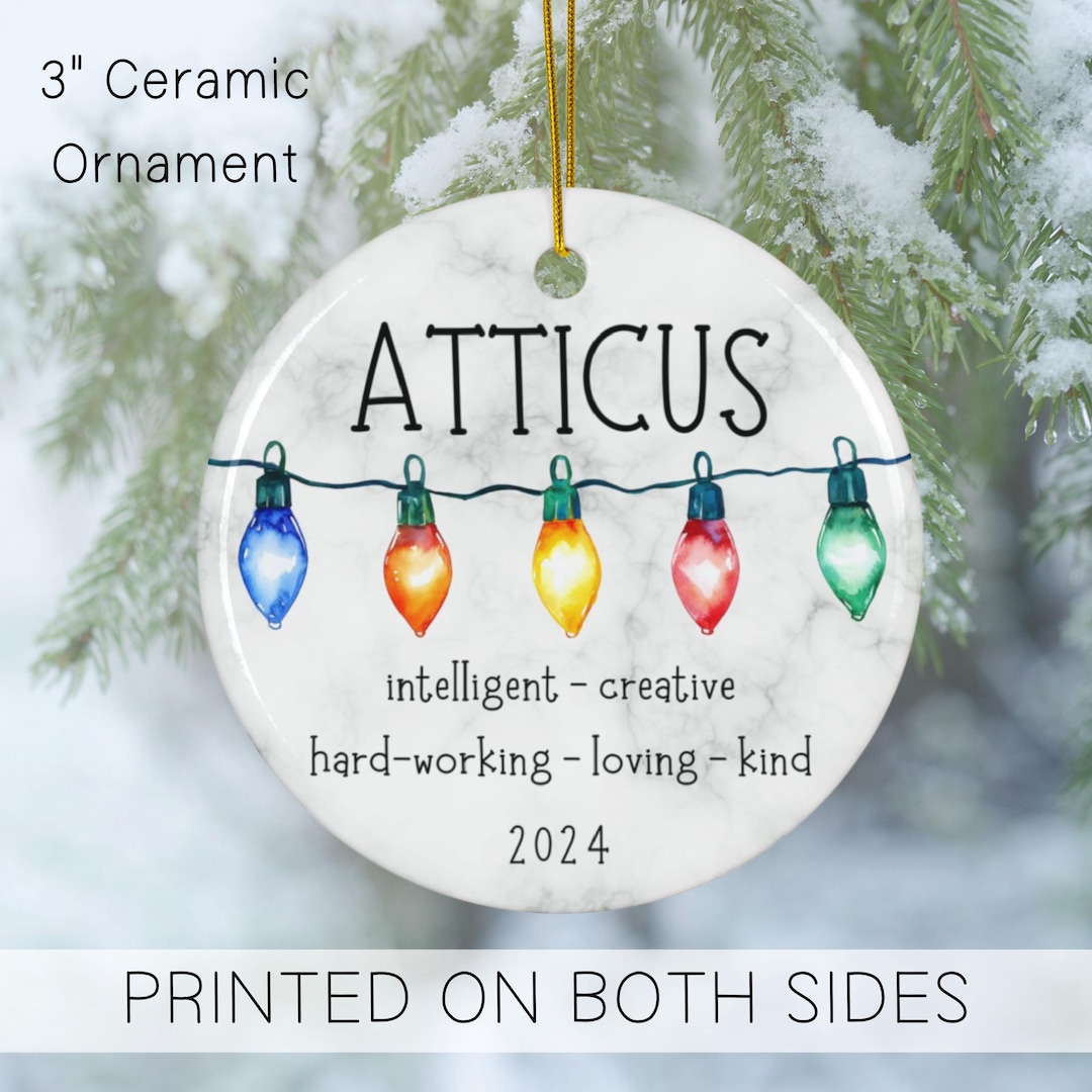 Custom Name Ornament With Personality, Personalized Personality Trait ...