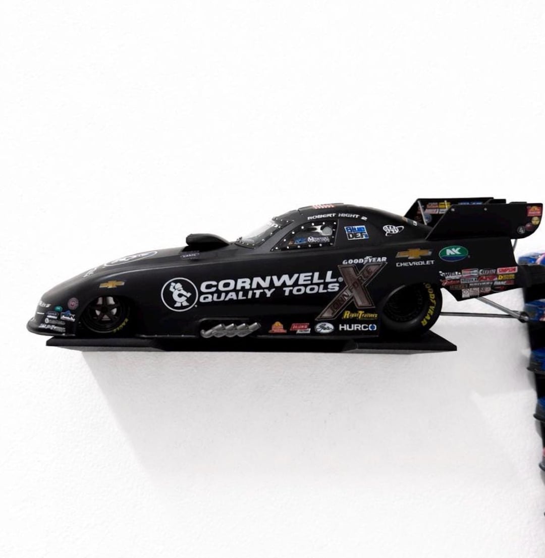 NHRA Funny Car 1:24 Diecast Car Tilted Wall Display, 1-tier - Etsy