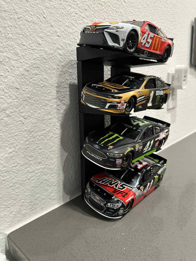 NASCAR Diecast Stackable Display Stand 1:24 Scale – Fits Cup, Xfinity ...
