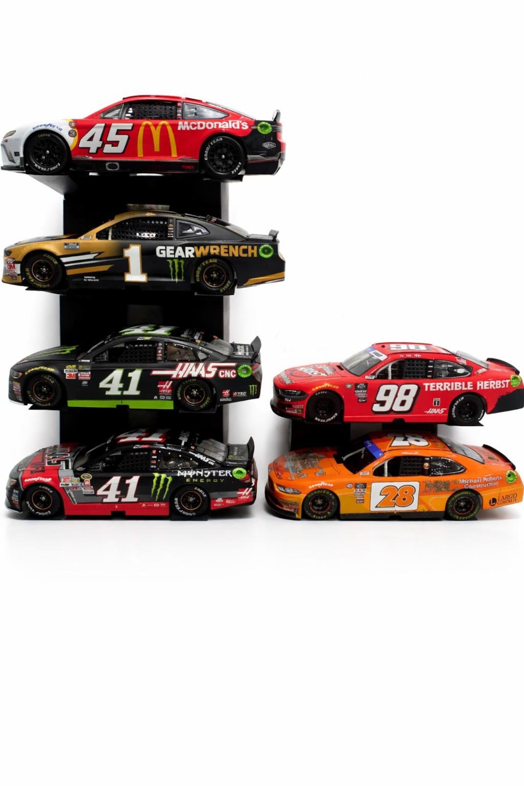 1:24 NASCAR Diecast 1 Stackable Display Stand Scale – Fits Cup, Xfinity ...
