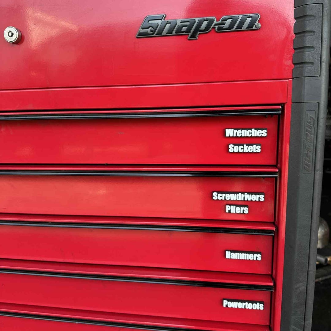 Magnetic Toolbox Emblems (set of 10) – Tool Organization Magnets for ...