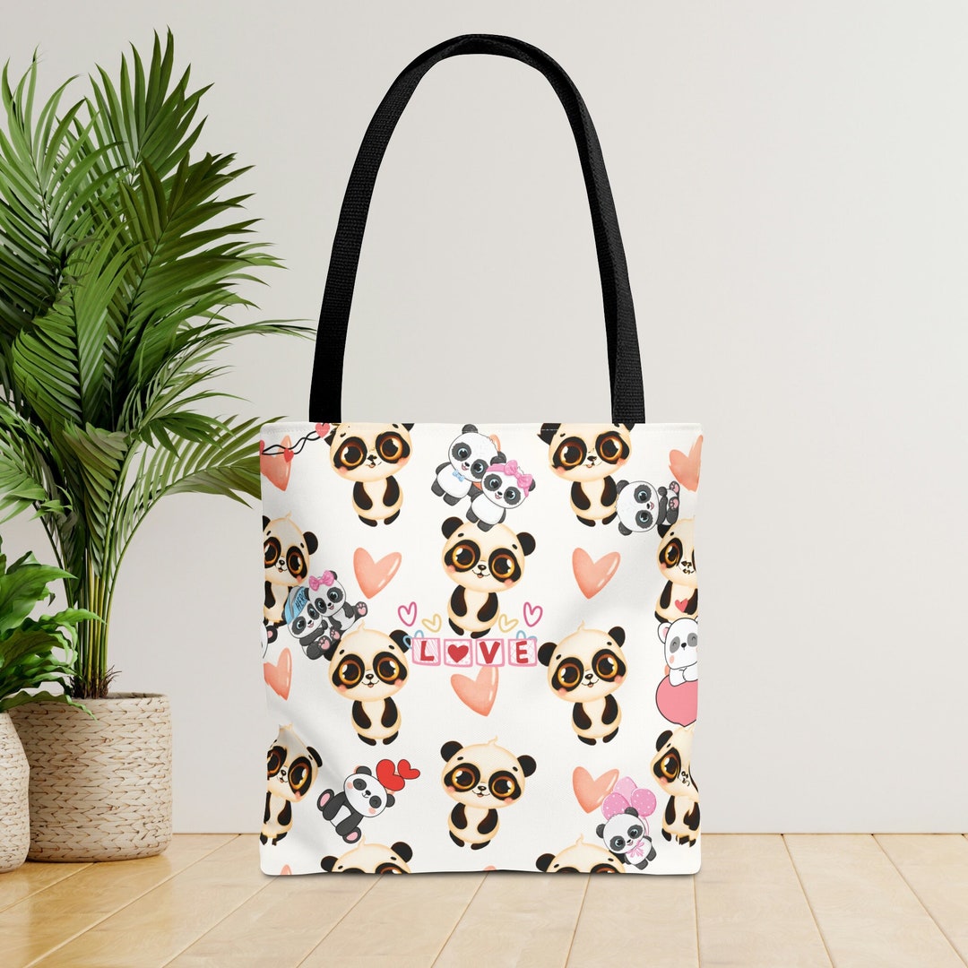 Bag With Panda, Cute Animal Bag, Valentines Gift, Panda Lover, Cute ...