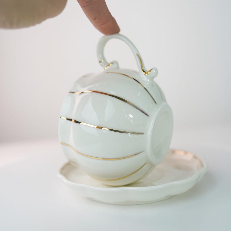 Porcelain Tea Cup - Etsy