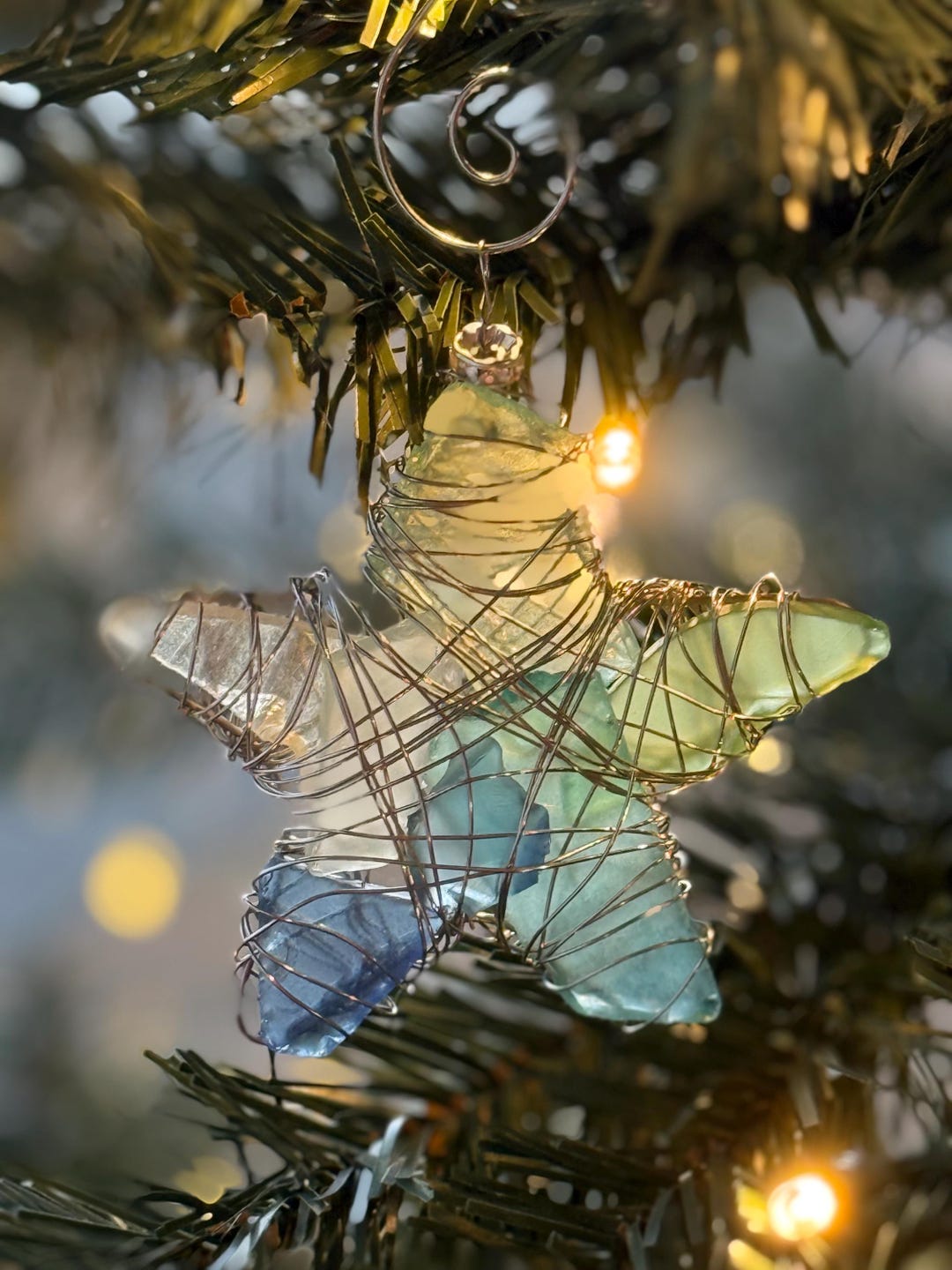 Sea Glass Star Ornament/suncatcher - Etsy