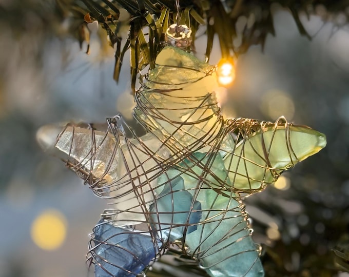 Sea Glass Star Ornament/suncatcher - Etsy