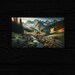 Scenic Mountain Landscape Art, Digital Download Wall Art, Nature Home ...