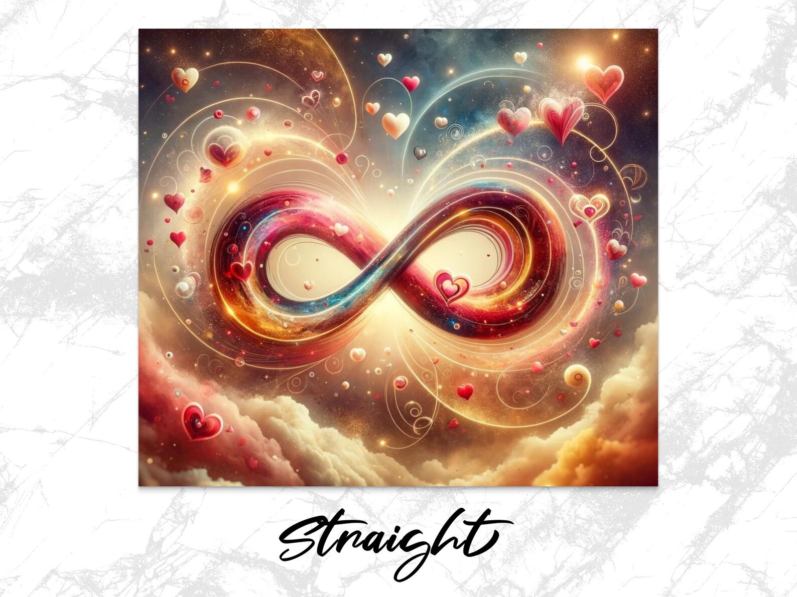 Infinite Love 20 Oz Tumbler Sublimation Design, Straight & Tapered Wrap ...