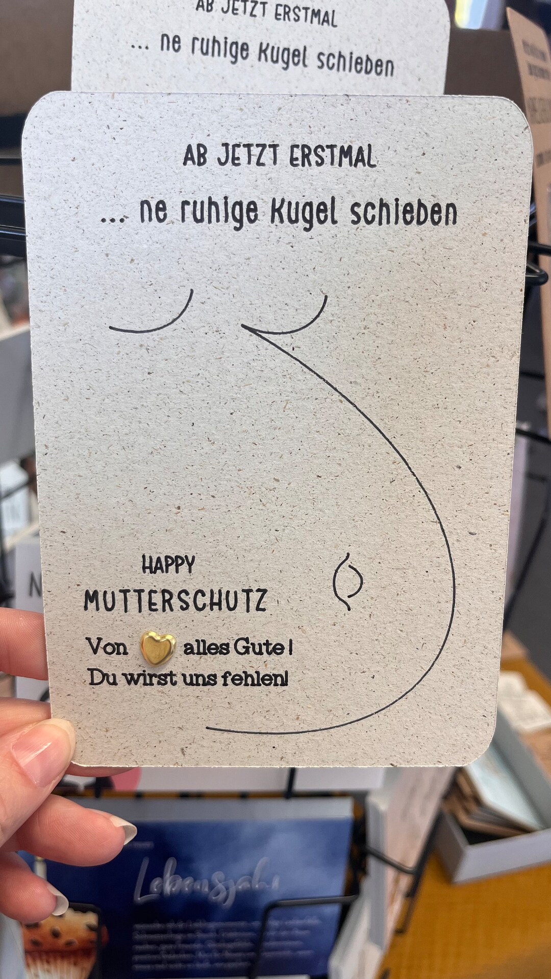 Card Parental Leave Card Maternity Protection Card Farewell to Pregnant ...