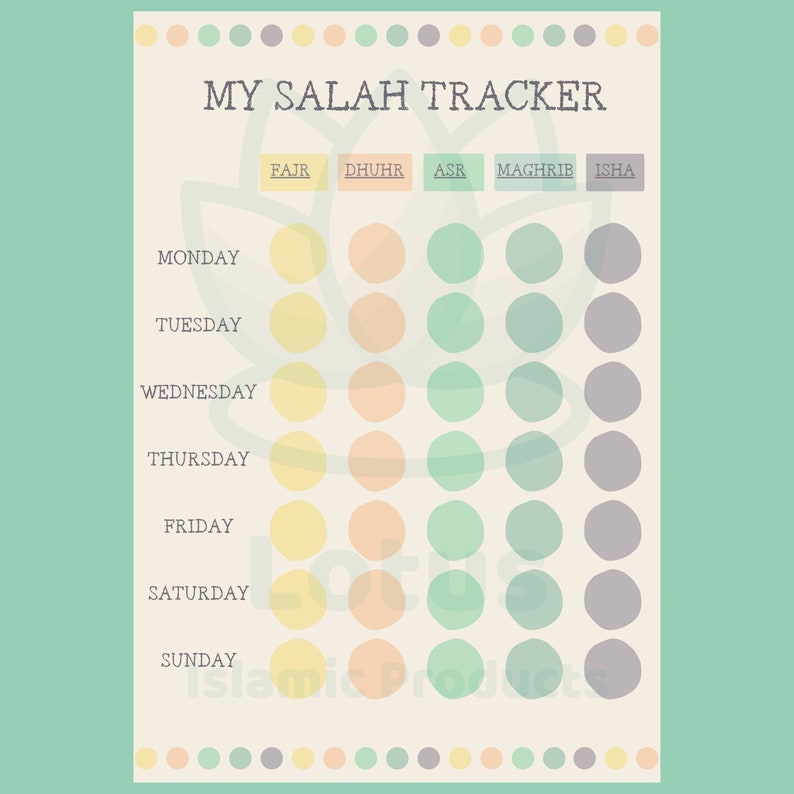 MY SALAH TRACKER! Teaching Kids the Importance of Prayer is Made Fun ...