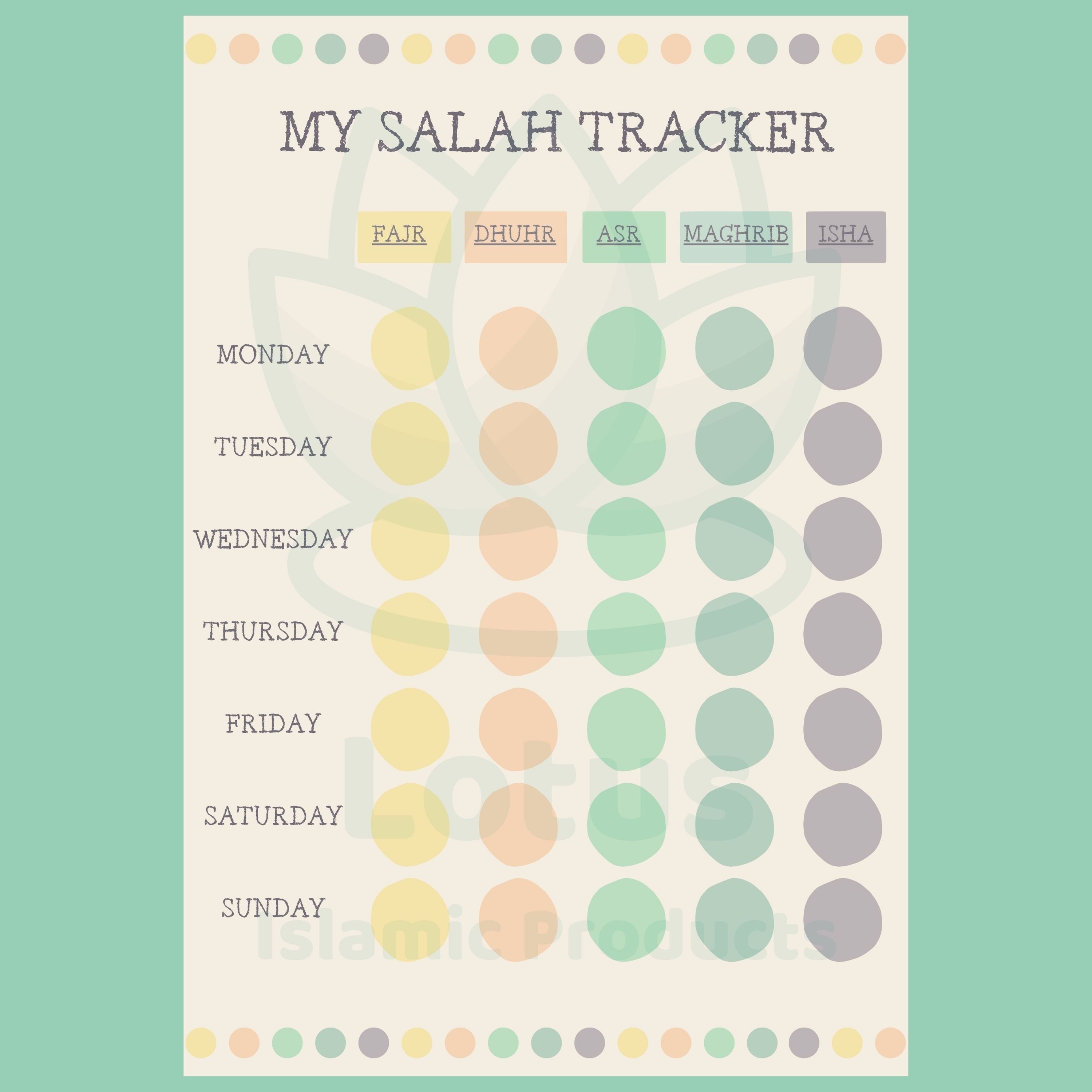 MY SALAH TRACKER! Teaching Kids the Importance of Prayer is Made Fun ...