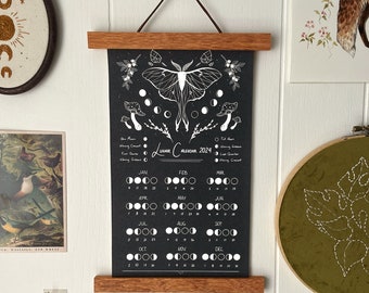 Lunar Calendar 2024 digital MOON GODDESS Design - Etsy