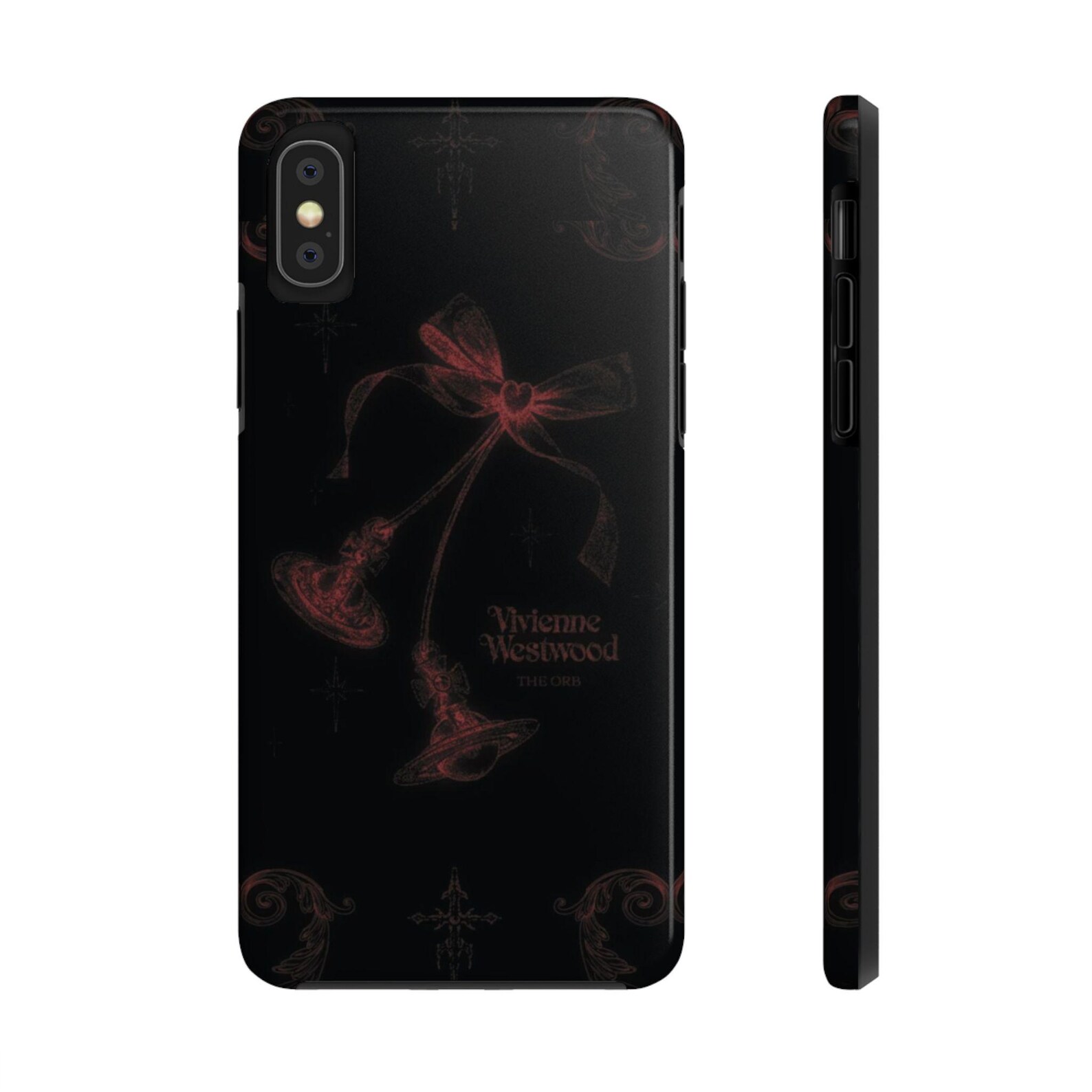 Vivienne Westwood Black and Red Fashion Goth Phone Cases - Etsy