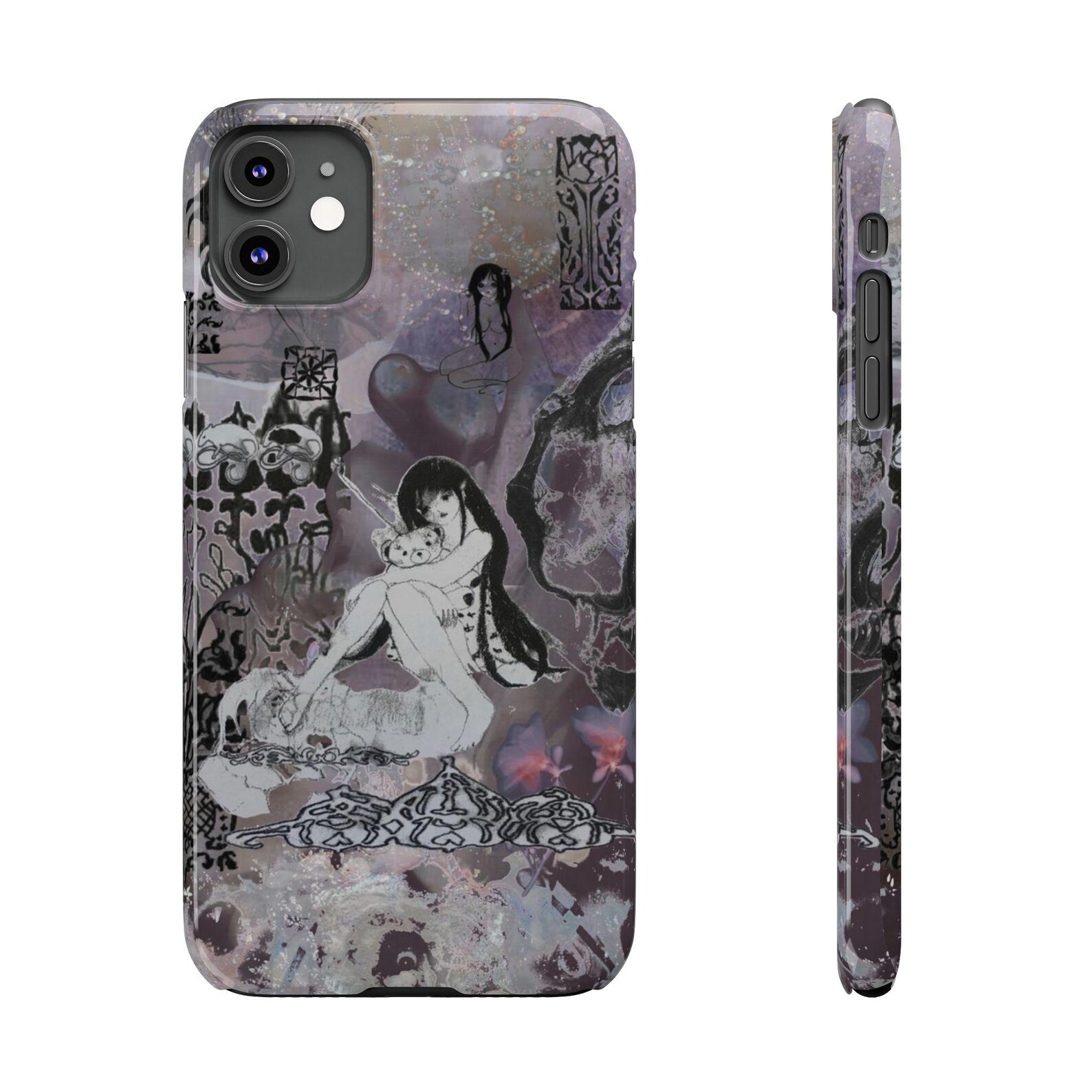 Goth Slim Phone Case, Dark Cyberpunk Esoteric Alternative Art, Y2K ...