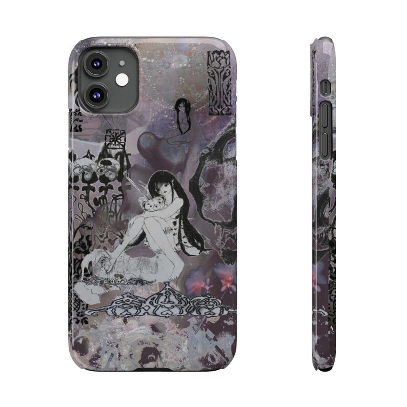 Goth Slim Phone Case, Dark Cyberpunk Esoteric Alternative Art, Y2K ...