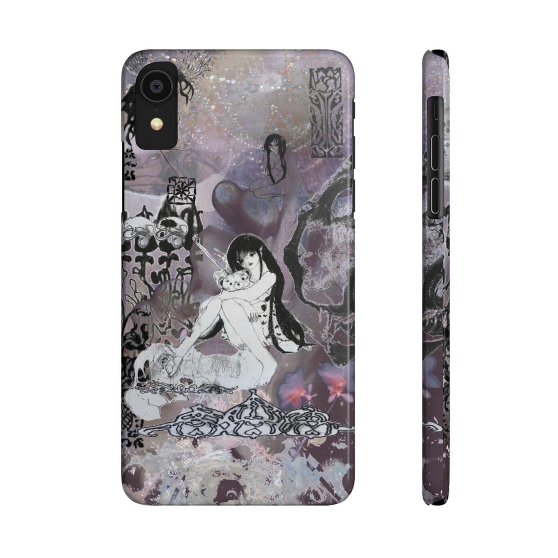 Goth Slim Phone Case, Dark Cyberpunk Esoteric Alternative Art, Y2K ...