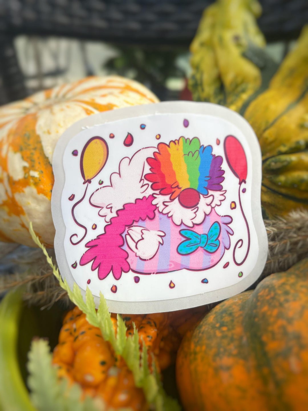 Clown Silkie Chicken Sticker: Jester Sticker, Funny Sticker, Cute ...