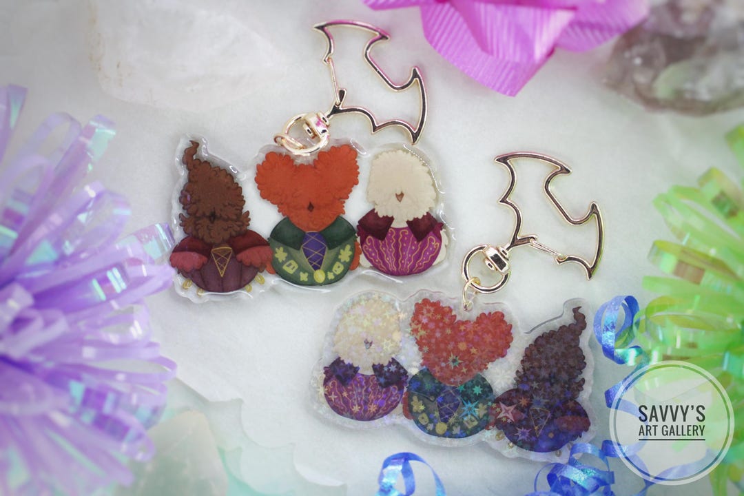 Hocus Pocus Silkie Keychain: Cute, Adorable, Funny Chicken, Chicken ...