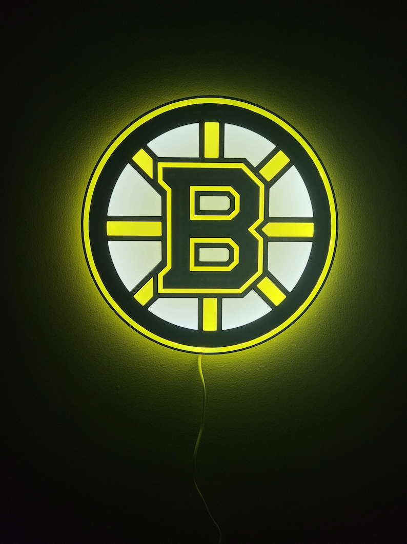 Boston Bruins LED Sign Nhl Hockey Gift for Men Fathers Day Mancave NHL ...