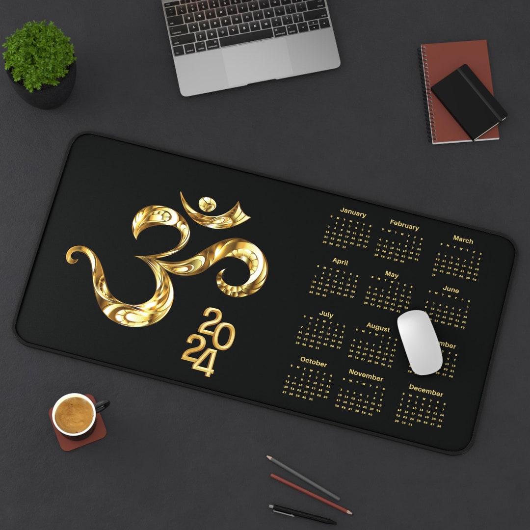 Desk Mat With 2024 Calendar Gaming Desk Mat Long Desk Mats - Etsy Australia