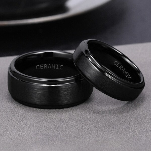 Ceramic Wedding Band - Etsy UK