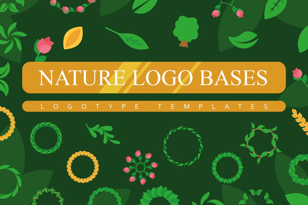 35 Nature Logo Bases - Etsy