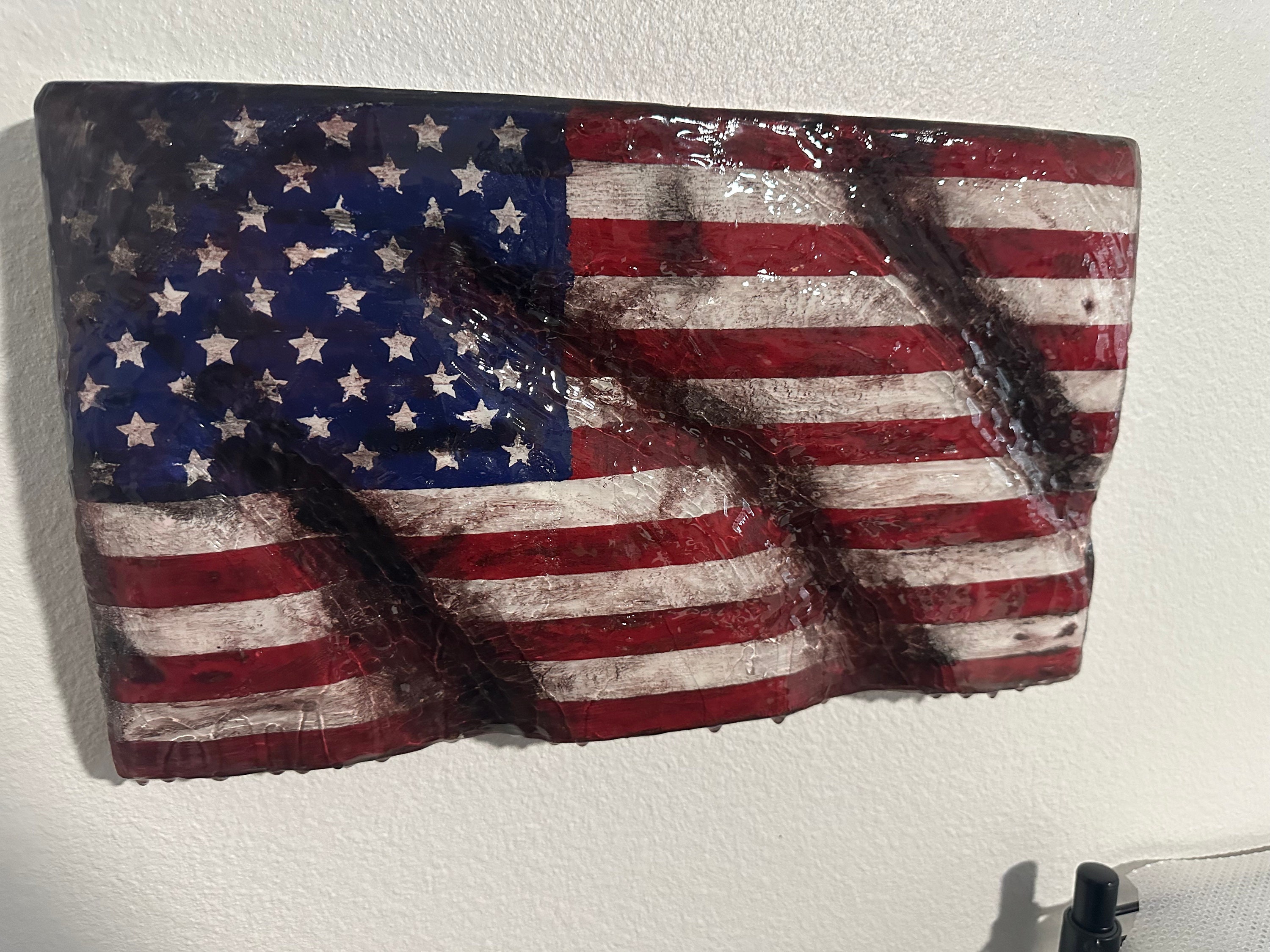 Distressed Wood American Flag - Etsy