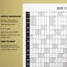 2025 Printable Year Planner | Large Wall Calendar 2025 | Yearly Wall ...