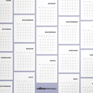 2025 Printable Monthly Calendar | Month Planner 2025 | Minimalist ...