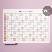 Yearly Calendar - Etsy