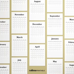 2025 Printable Monthly Calendar | Month Planner 2025 | Minimalist ...