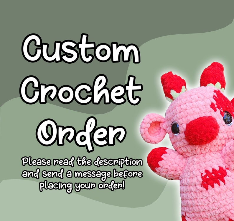 Custom Crochet Order Amigurumi Handmade Stuffed Animal Plushie - Etsy