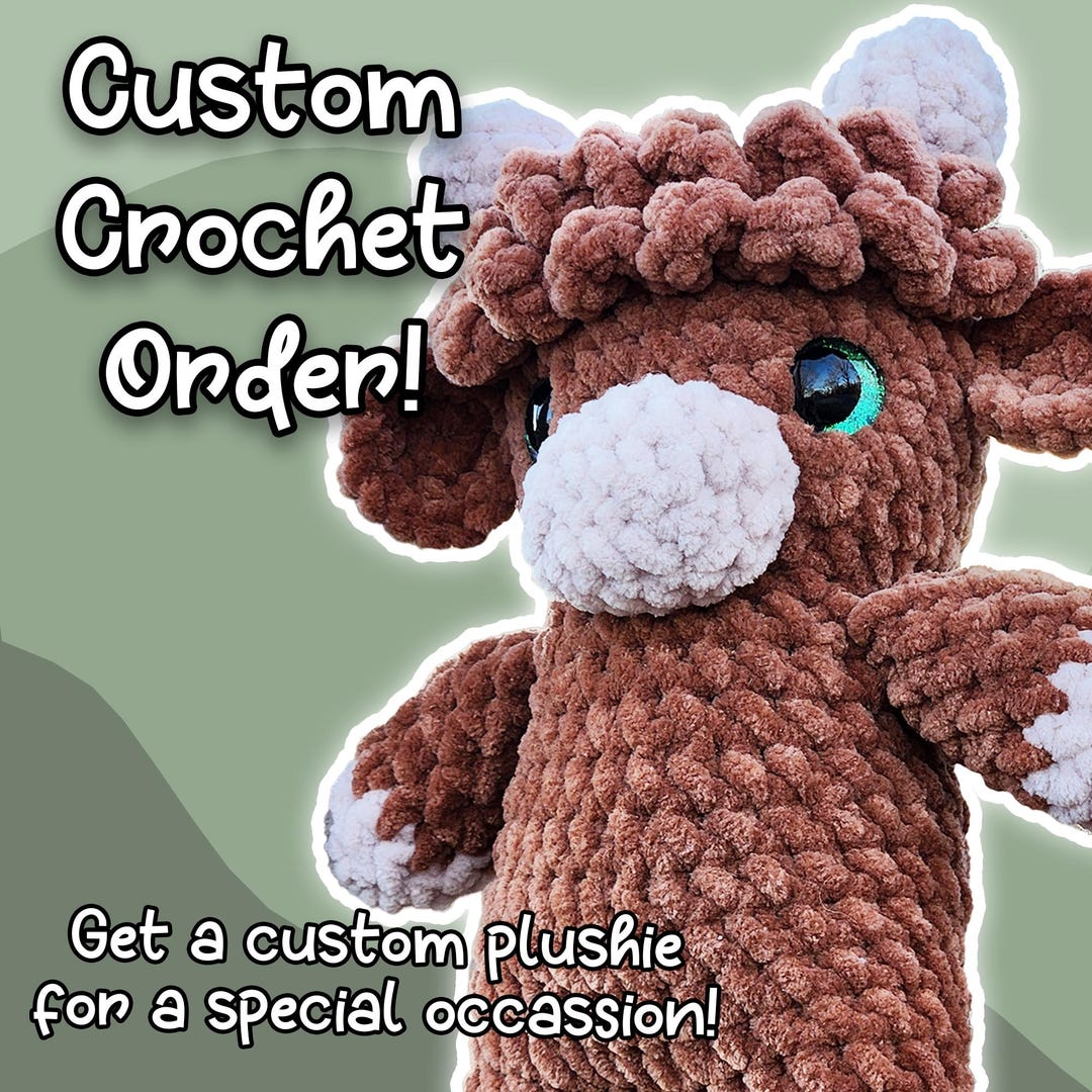 CUSTOM CROCHET ORDER || Amigurumi || Handmade Stuffed Animal Plushie ...