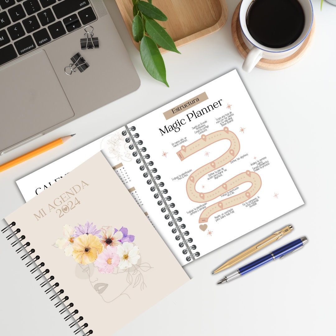 Weekly Printable Agenda 2024-blooming - Etsy