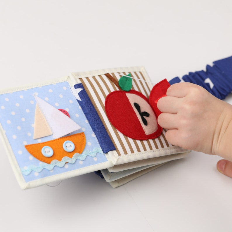 Sensory Table Book Montessori Board Toddler Activity Baby Book Mini ...