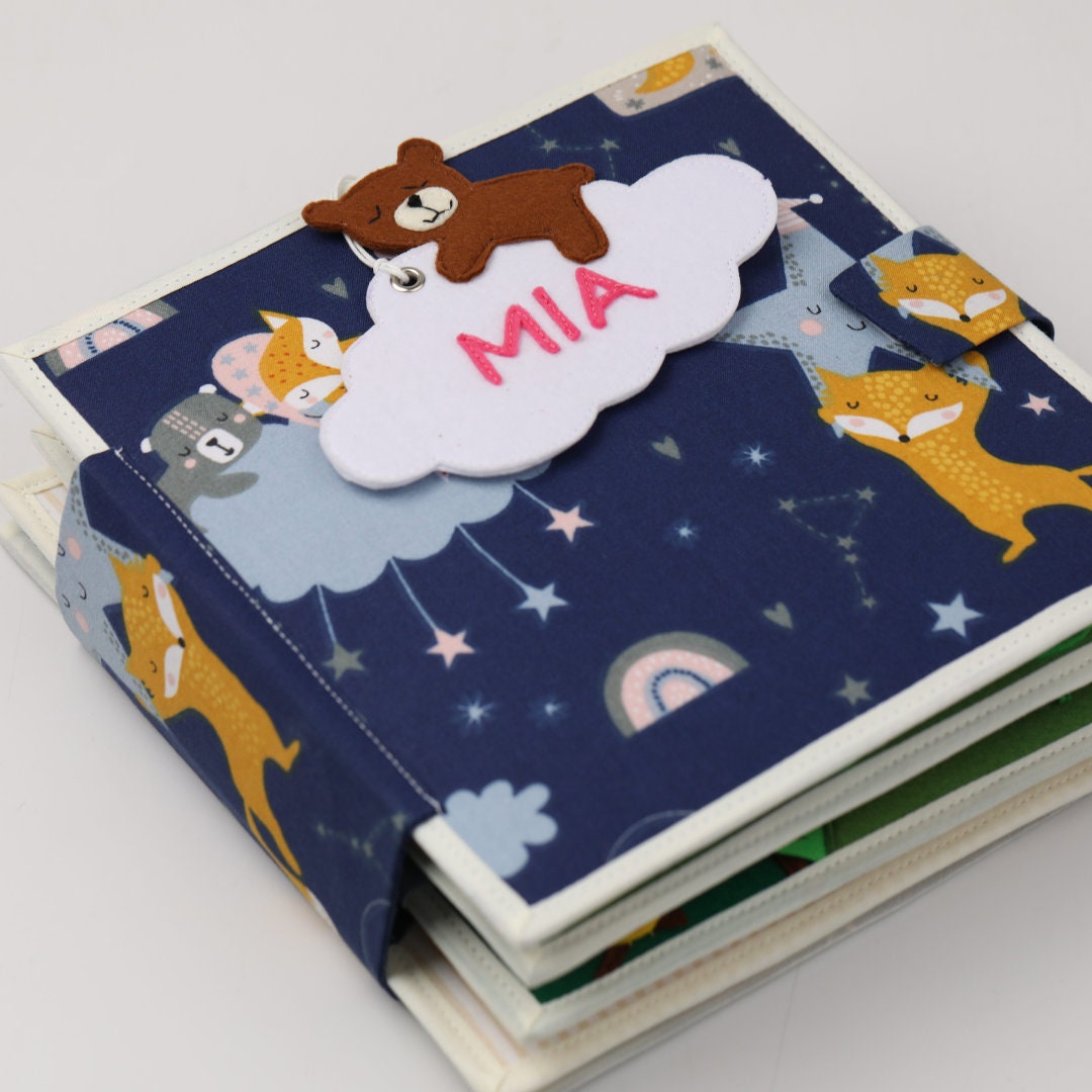 Toddler Busy Board Quiet Book Baby Montessori Toys Cloth Activity Book ...