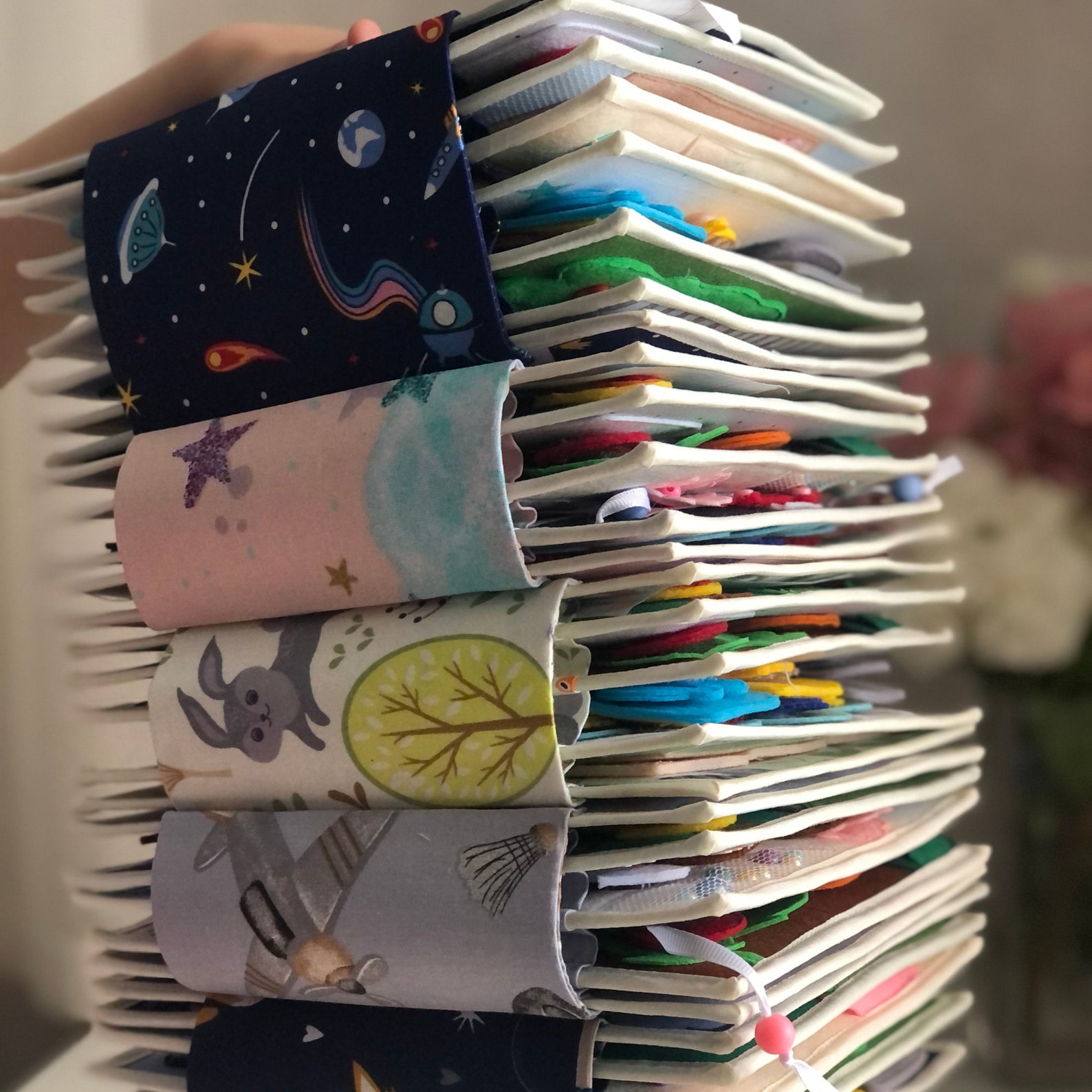 Toddler Busy Board Soft Quiet Book Pages, Fine Motor Skills Education ...