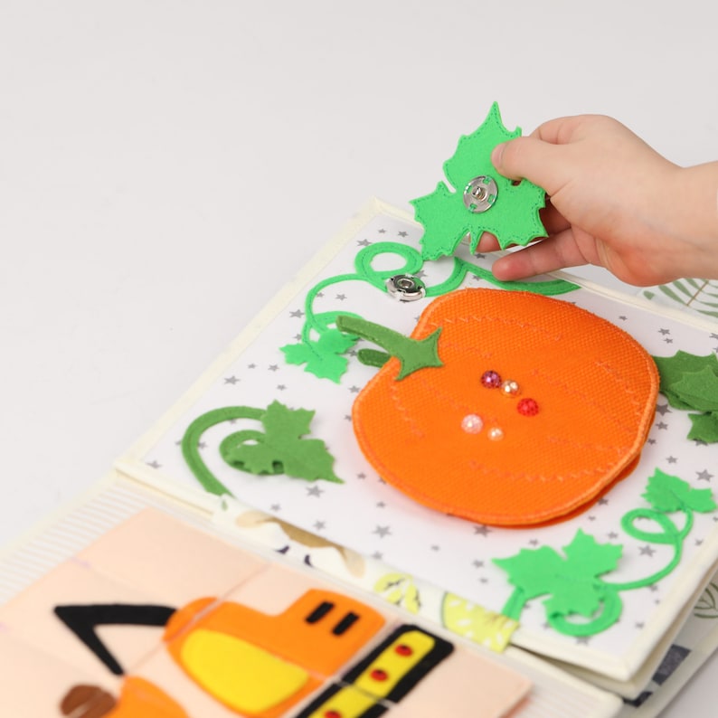 Montessori Toys Toddler Quiet Felt Book Educational Handmade ...